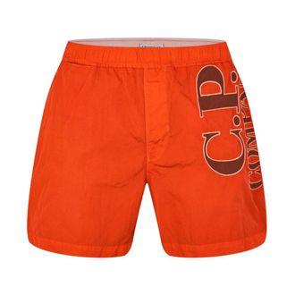 C.P. Company Eco-Chrome R Logo Badeshorts - - Swimwear - Herren - Orange - L
