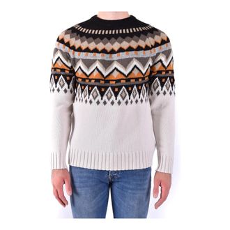 Paolo Pecora Rundhals-Ausschnitt Strickware - - Knitwear - Herren - Wei&szlig; - M