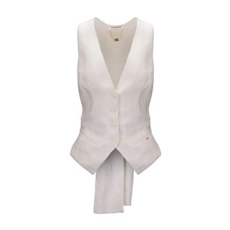 Elisabetta Franchi Westen - - Jackets - Damen - Wei&szlig; - L