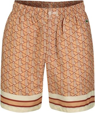 Lacoste Herren Shorts mit Monogramm-Druck