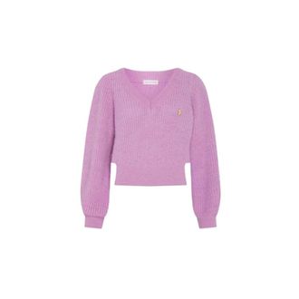Fab By Fabienne Chapot Fabienne Chapot, Femme, Pulls, Violet, Taille: 42 FR Pull en maille col en V Starry