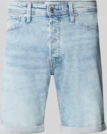 Jack & Jones Regular Fit Jeansshorts mit Umschlag Modell RICK