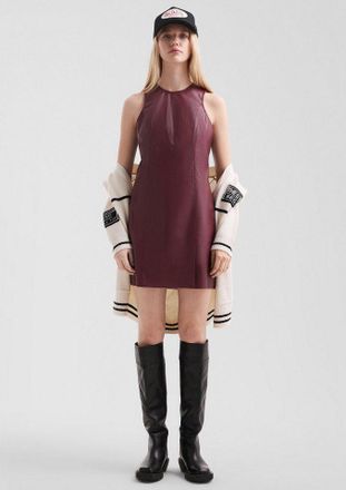 QS by s.Oliver Minikleid Kleid Minikleid in Lederoptik