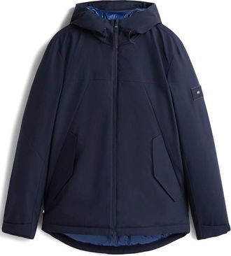 Tommy Hilfiger &Uuml;bergangsjacke mit Kapuze aus recyceltem Material in