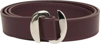 Orciani G&uuml;rtel - Smooth Leather Belt With D-Shaped Buckle - Gr. 85 - in Schwarz - f&uuml;r Damen