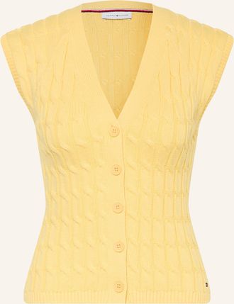 Tommy Hilfiger Strickweste gelb