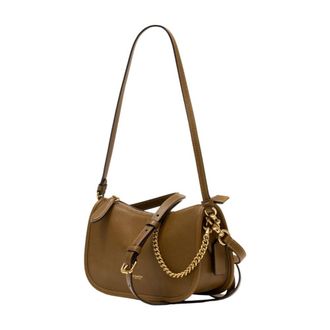 Coach Womens Waverly Shoulder Bag Brown Cowhide