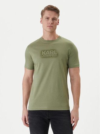 Karl Lagerfeld T-Shirt 755060 562242 Gr&uuml;n Regular Fit