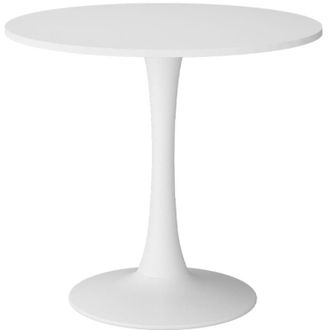 Vicco Table de salle &agrave; manger Carl, Blanc, 80x80cm