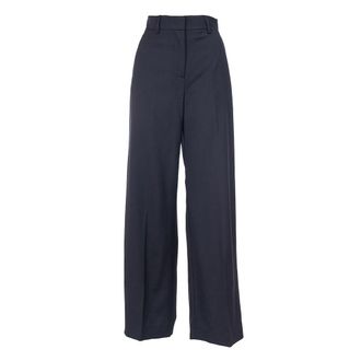 Max Mara Wide Hosen - - Trousers - Damen - Blau - 2XL