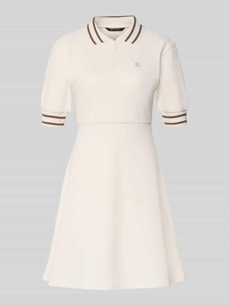 A|X Armani Exchange Minikleid mit Polokragen und Logo-Stitching