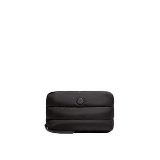 Moncler Moncler Caradoc Quilted Beauty Case, Men, Black, Size: One Size