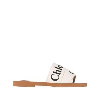 Chlo&eacute; Woody Flat Mules - - Shoes - Damen - Wei&szlig; - 41 EU