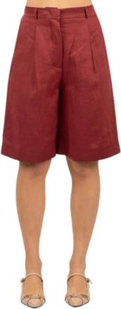 Max Mara Femme, Shorts, Rouge, Taille: 36 FR Bermuda Shorts