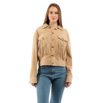 Moschino Cotton Jacket - - Jackets - Damen - Beige - S