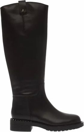 Ash Stiefel - Black Leather Boot With Gun Studs - Gr. 37 (EU) - in Schwarz - f&uuml;r Damen