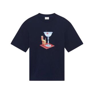 Dr&ocirc;le de Monsieur T-Shirt Cocktail - - Tops - Herren - Blau - L
