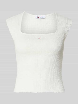 Tommy Jeans Slim Fit Top mit Frill