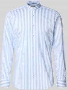 Olymp Level 5 Slim Fit Business-Hemd mit Stehkragen