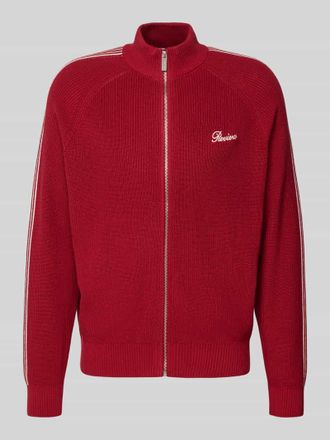 Review Regular Fit Jacke in Strick-Optik