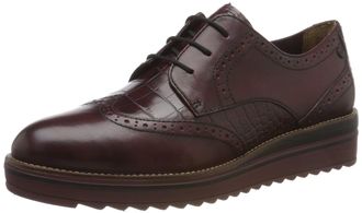 Tamaris 1-1-23729-23 530, Damen Derbys, Rot (Bordeaux/Croco 530), 40 EU (6.5 UK)