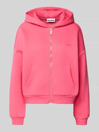 Review Oversized Sweatjacke mit Kapuze