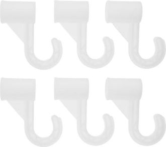 Vosarea 6 Pi&egrave;ces Crochets R&eacute;glables Robustes pour Rangement Robe Accessoires Universels pour Armoires Installation Facile