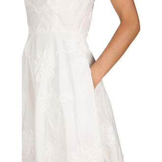 Rotate Robe midi bustier &agrave; broderie floral en coton