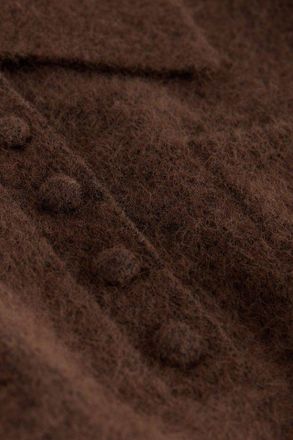 Next Strickpullover Gestricktes Kurzarm-Poloshirt mit Wollanteil (1-tlg)