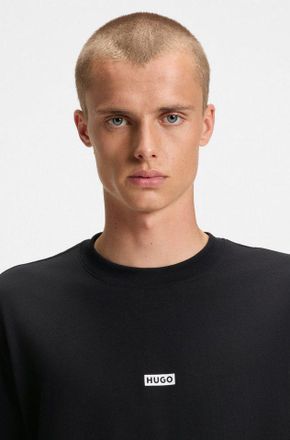 HUGO BOSS T-Shirt Nalono mit Logodruck, Oversized Look mit Backprint