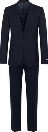 Canali Komplettanzug aus Wolle mit Reverskragen in