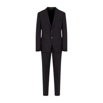 Emporio Armani Klassisches Woll-Anzugset - - Suits - Herren - Schwarzk - L