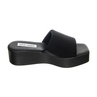 Steve Madden Femme, Chaussures, Noir, Taille: 41 EU Sandale compens&eacute;e