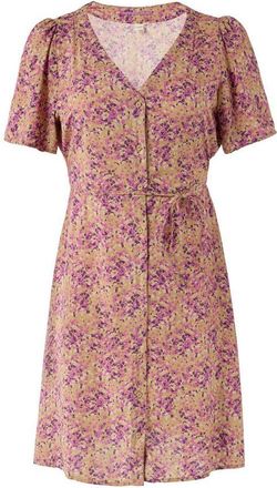 QS by s.Oliver Minikleid Kleid Luftiges Viskosekleid mit All-over-Print