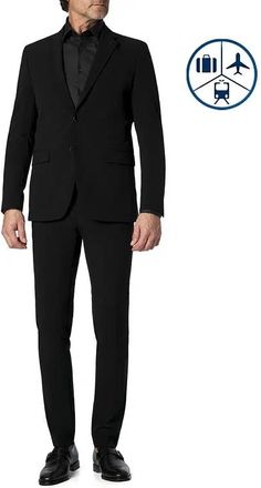 Karl Lagerfeld Herren Anzug schwarz