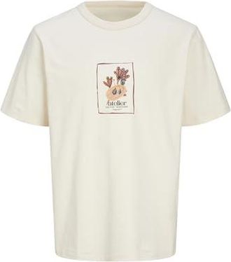 Jack & Jones Jorbrooklyn T-Shirt Graphique SS C.N, Cr&egrave;me au Beurre., L