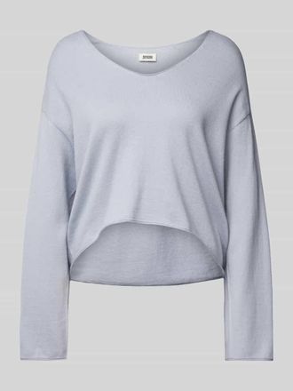 Drykorn Cropped Strickpullover aus Baumwoll-Kaschmir-Mix