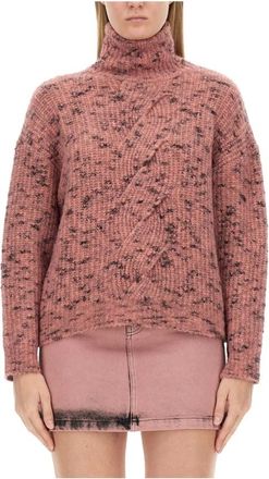 Moschino Femme, Pulls, Rose, Taille: 42 FR Pull Col Roul&eacute;