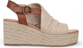 Blowfish Damen Braune Beige Wedge Slingbacks Heel Sandals - Amira