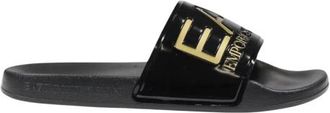 Emporio Armani PVC-Slider f&uuml;r l&auml;ssigen Komfort - - Shoes - Herren - Schwarzk - 37 EU