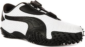 Puma Mostro Perf Baskets &eacute;lastiques avec fermeture pour homme, Blanc et noir, 11 Women/9.5 Men