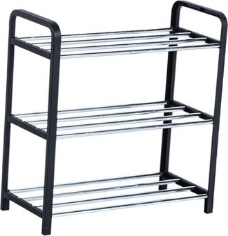 PartyKindom IWOWHERO Multilayer Schuhregal aus PP und Stahl Lagiger Schuhständer für Haushalt Robust und Langlebig Vielseitig als Schuh und Aufbewahrungsregal für