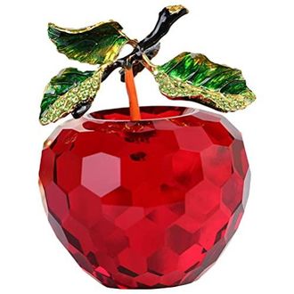 Artibetter Cristal Apple D&eacute;cor Cristal Grosse Pomme D&eacute;corations Presse- Papiers Collection Cristal Artisanat Feng Shui Apple Figurines pour La Maison D&eacute;coration 