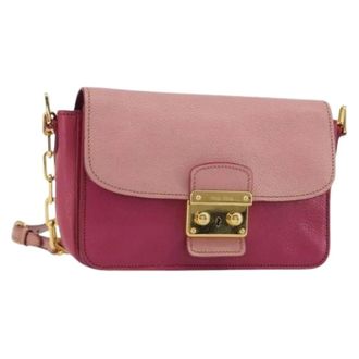 Miu Miu Sac port&eacute; &eacute;paule doccasion - Femme - Pre-owned - Rose - Taille: ONE Size
