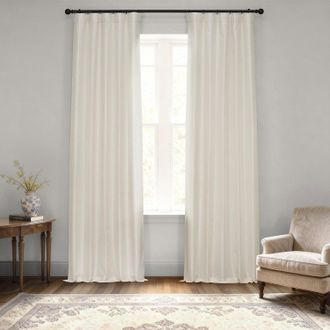 Half Price Drapes Verdunkelungsvorh&auml;nge aus Kunstseide, 304,8 cm lang, f&uuml;r Schlafzimmer und Wohnzimmer, Vintage-Stil, strukturiert, Verdunkelungsvorhang (1 Bahn), 50 B 