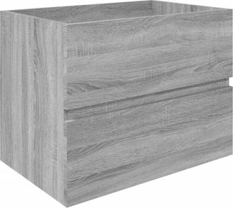 vidaXL Armoire de lavabo Sonoma gris 60x38,5x45 cm Bois dingénierie