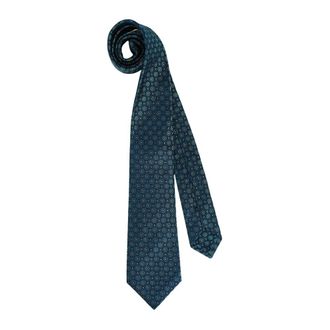 Kiton Homme, Accessoires, Bleu, Taille: ONE Size Cravate en soie &agrave; motifs