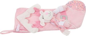 Cabilock Weihnachtsstrümpfe Mit Rosa Pailletten Cartoon-Design Für Junge Mädchen Wiederverwendbar Als Weihnachtssocken-geschenkbeutel Für Weihnachtsdekoration 