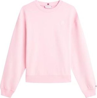 Tommy Hilfiger Sweat droit &agrave; col rond en coton m&eacute;lang&eacute;