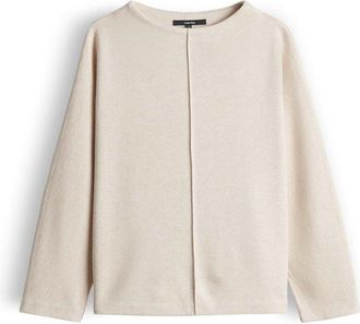 someday Sweatshirt URIEKE Regular im Viskosemix lockere Passform, gerader Schnitt, aufgeraute Oberfl&auml;che